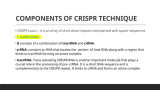 CRISPR - DEFINE, GOALS AND APPLICATIONS | PPTX