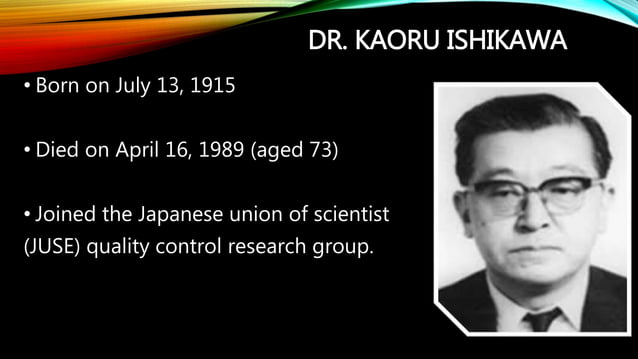 Dr. Kaoru Ishikawa | PPTX