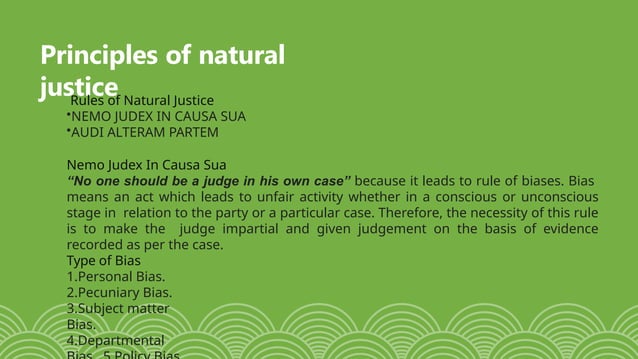 Natural Justice .....................ppt | Law