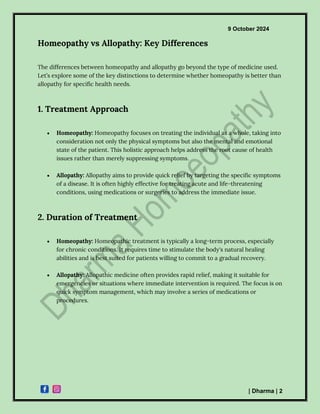 Is Homeopathy Better than Allopathy? Get Expert Answers | PDF