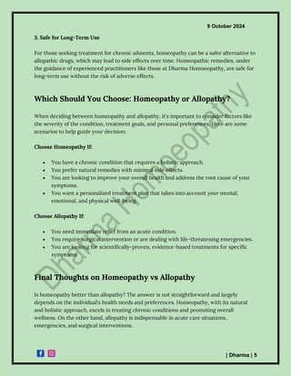 Is Homeopathy Better than Allopathy? Get Expert Answers | PDF