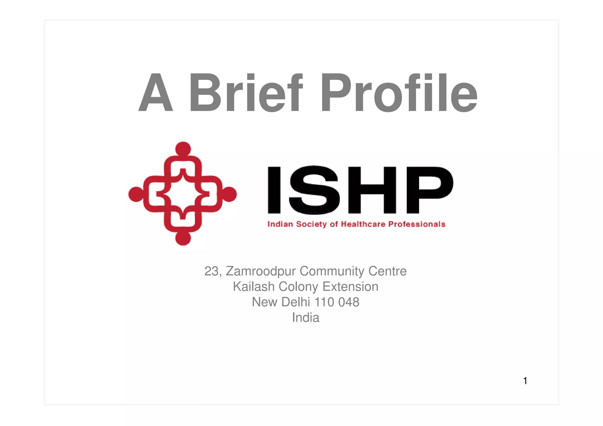 Ishp Brief Profile (9) | PPT