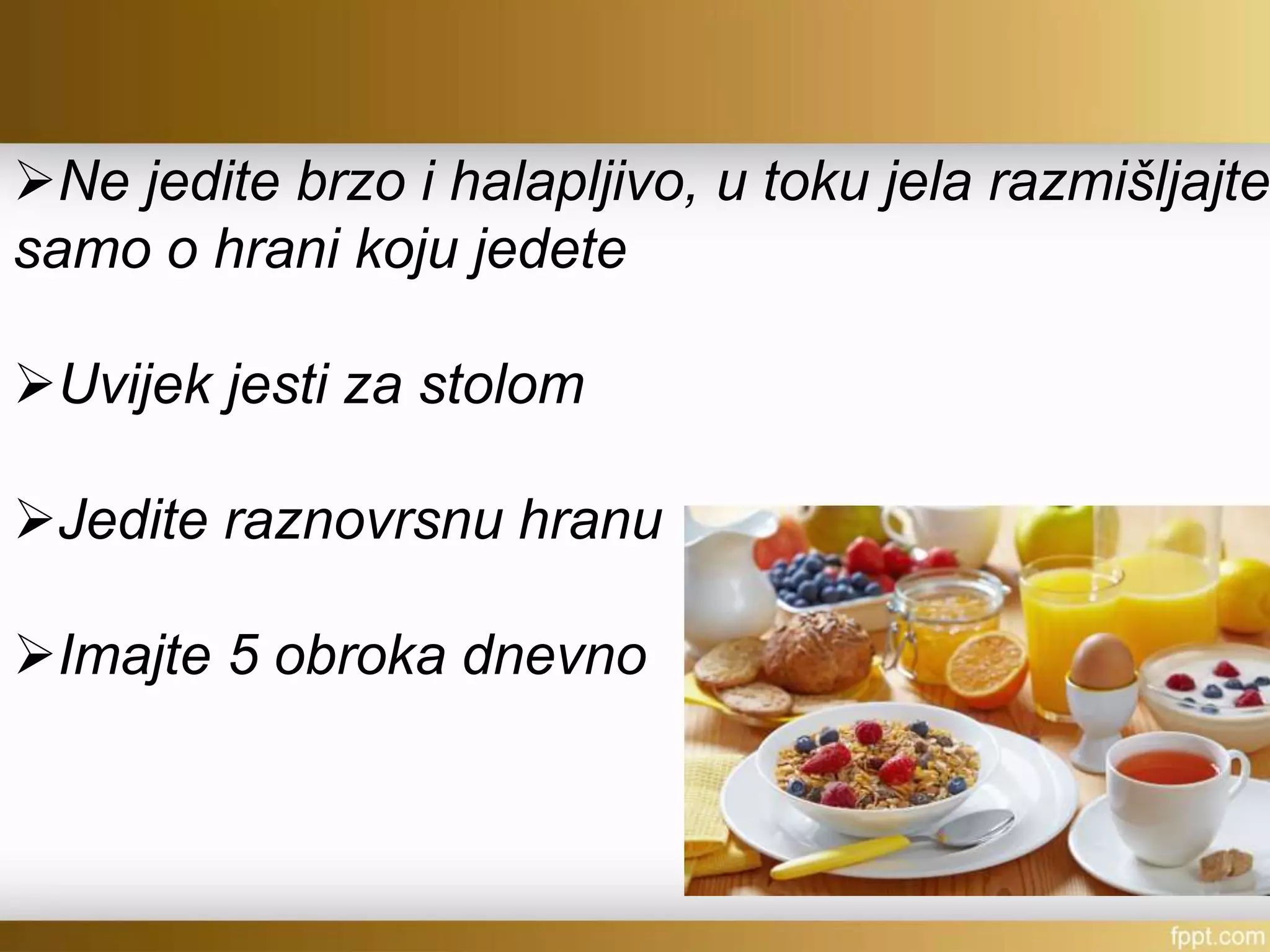 zdrava ishrana | PPTX