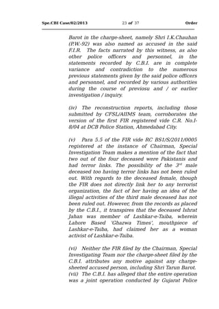 Ishrat jahan order (encounter) | PDF | Crime & Harmful Acts to Individuals, Society & Human ...