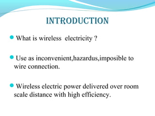 Wireless Electricity | PPT