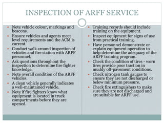 Aircraft rescue and Fire Fighting training report at CIAL | PPTX