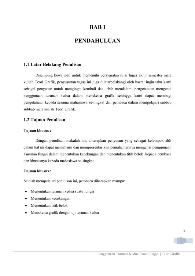 Turunan kedua suatu fungsi | DOCX