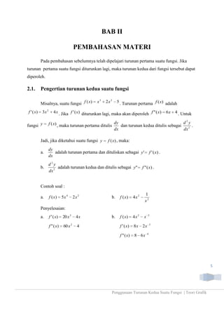 Turunan kedua suatu fungsi | DOCX
