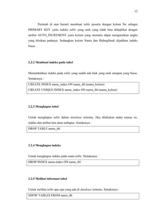 Database dan MySQL | DOCX
