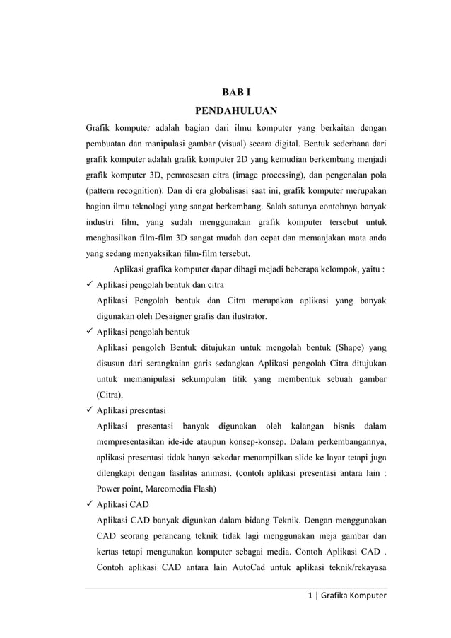 Laporan Tugas Grafika Komputer bangun 2 dimensi Code Block | DOCX