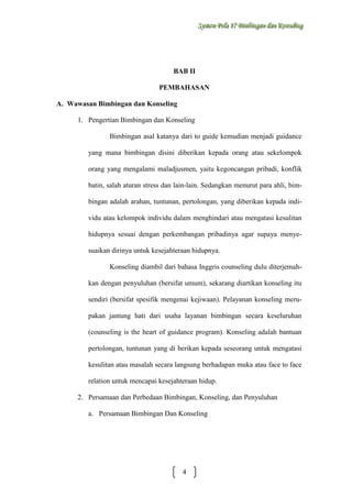 makalah bimbingan dan konseling | PDF
