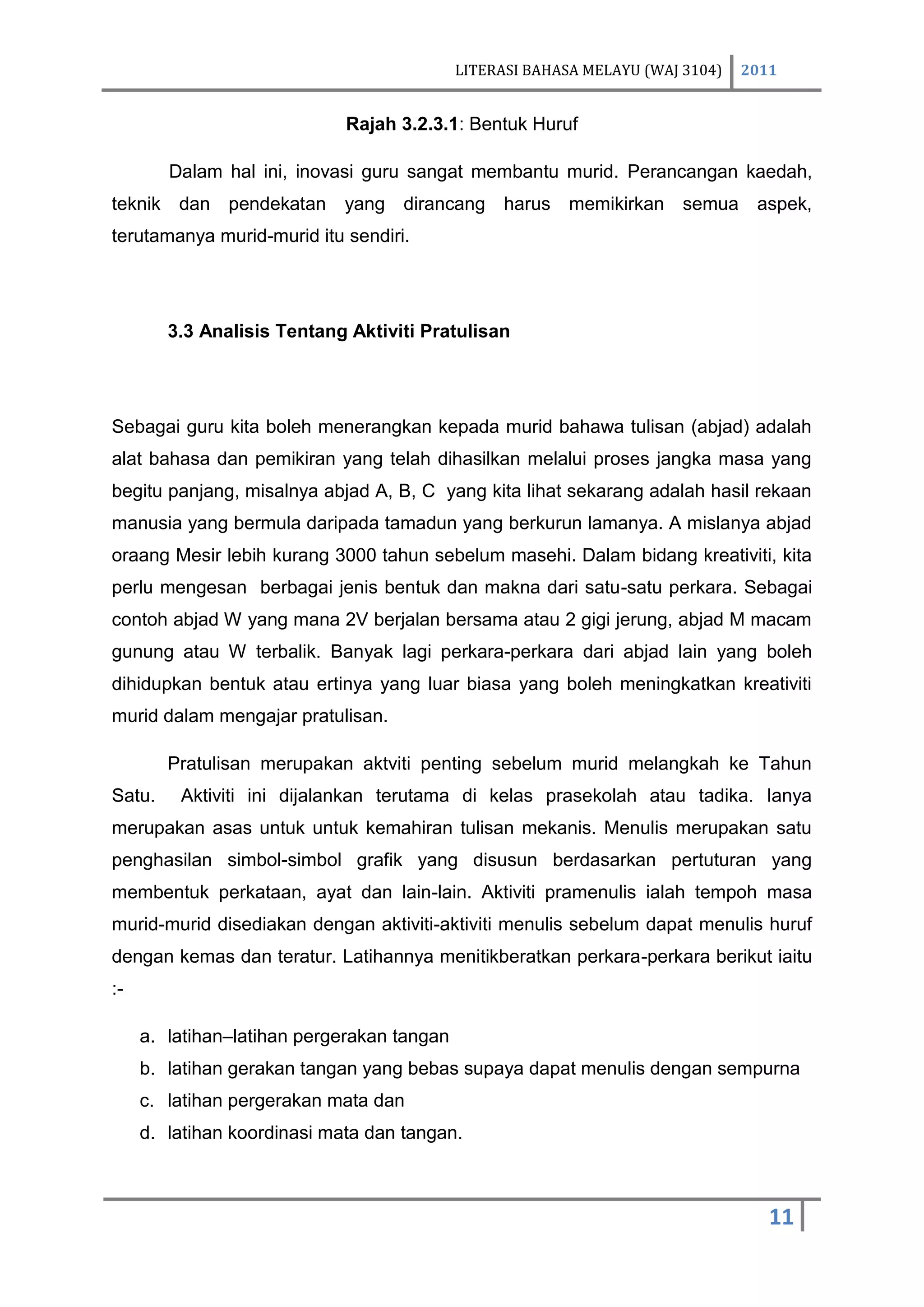 TUGASAN LITERASI BAHASA | DOCX
