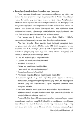 Sistem Informasi Manajemen | PDF