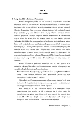 Sistem Informasi Manajemen | PDF