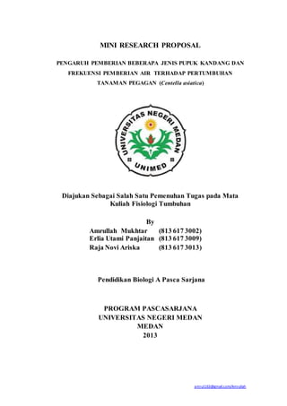 Laporan Mini riset | DOCX