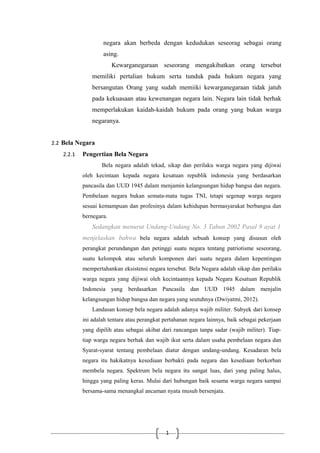 Negara Kewarganegaraan dan Bela Negara | PDF