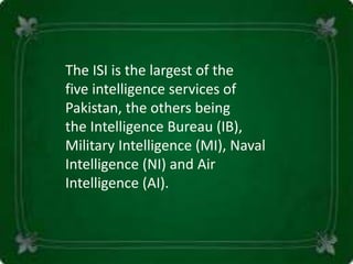 Inter Services Intelligence | PPTX