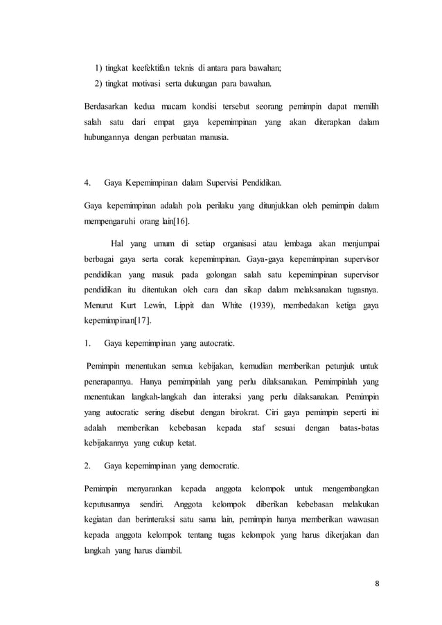 education management (kepemimpinan dan supervisi pendidikan) | DOCX