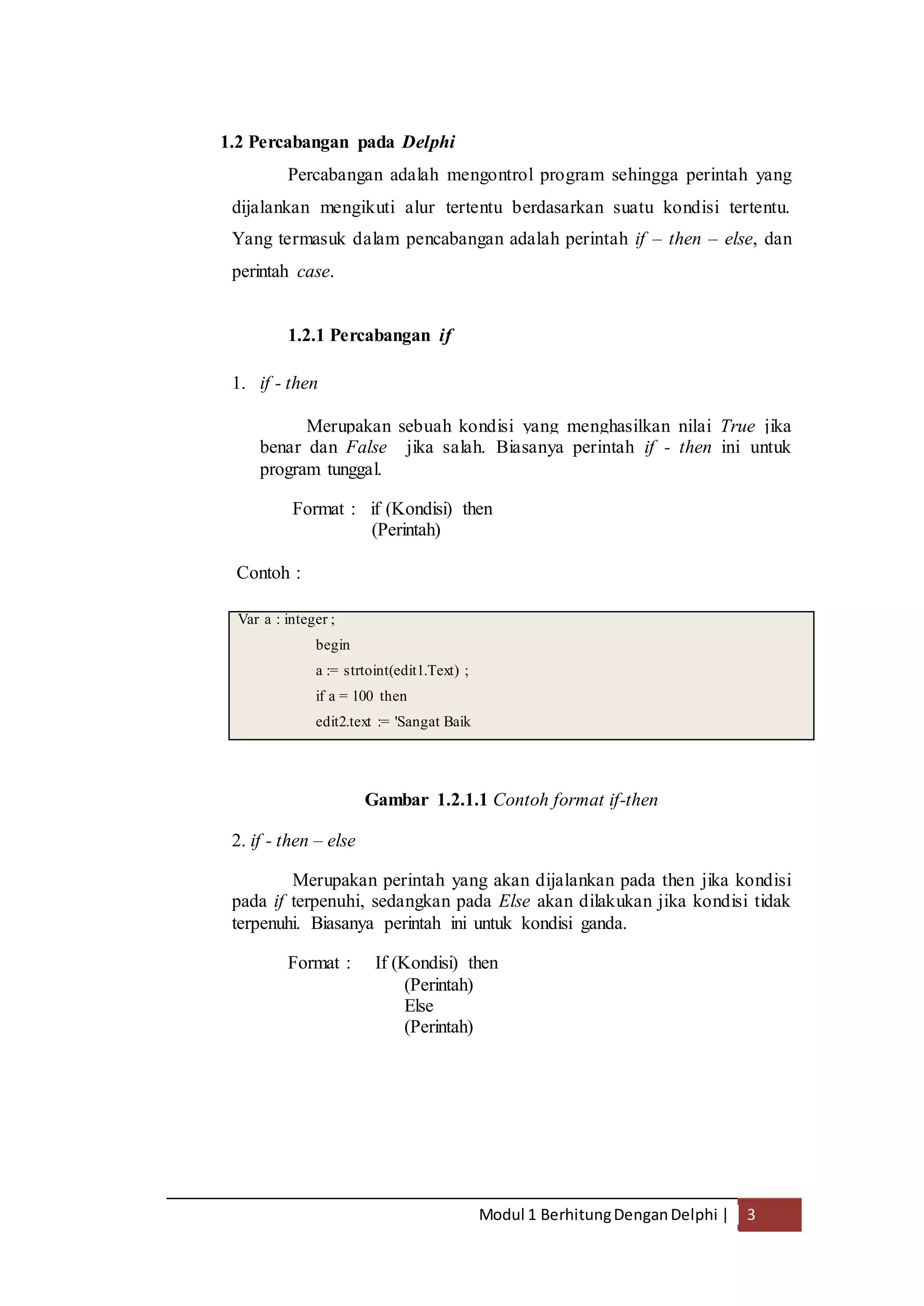 Laporan Praktikum Algoritma Pemrograman Modul I | PDF