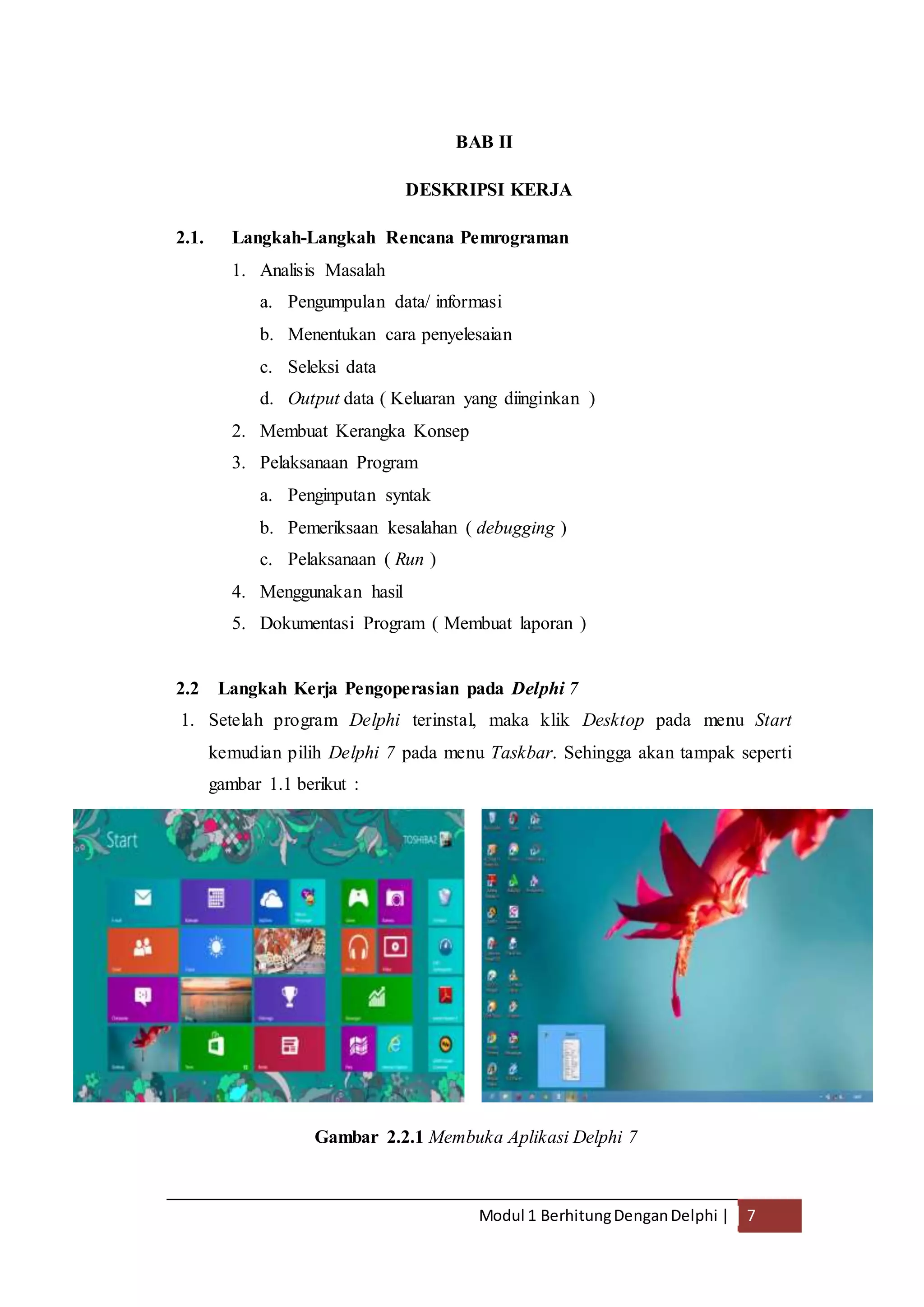 Laporan Praktikum Algoritma Pemrograman Modul I | PDF