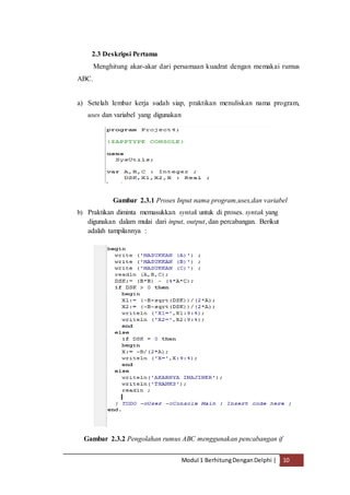 Laporan Praktikum Algoritma Pemrograman Modul I | PDF