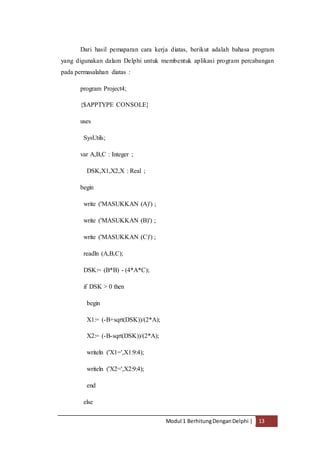 Laporan Praktikum Algoritma Pemrograman Modul I | PDF