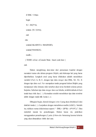 Laporan Praktikum Algoritma Pemrograman Modul I | PDF