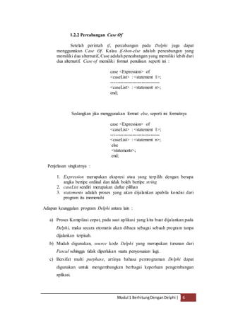 Laporan Praktikum Algoritma Pemrograman Modul I | PDF