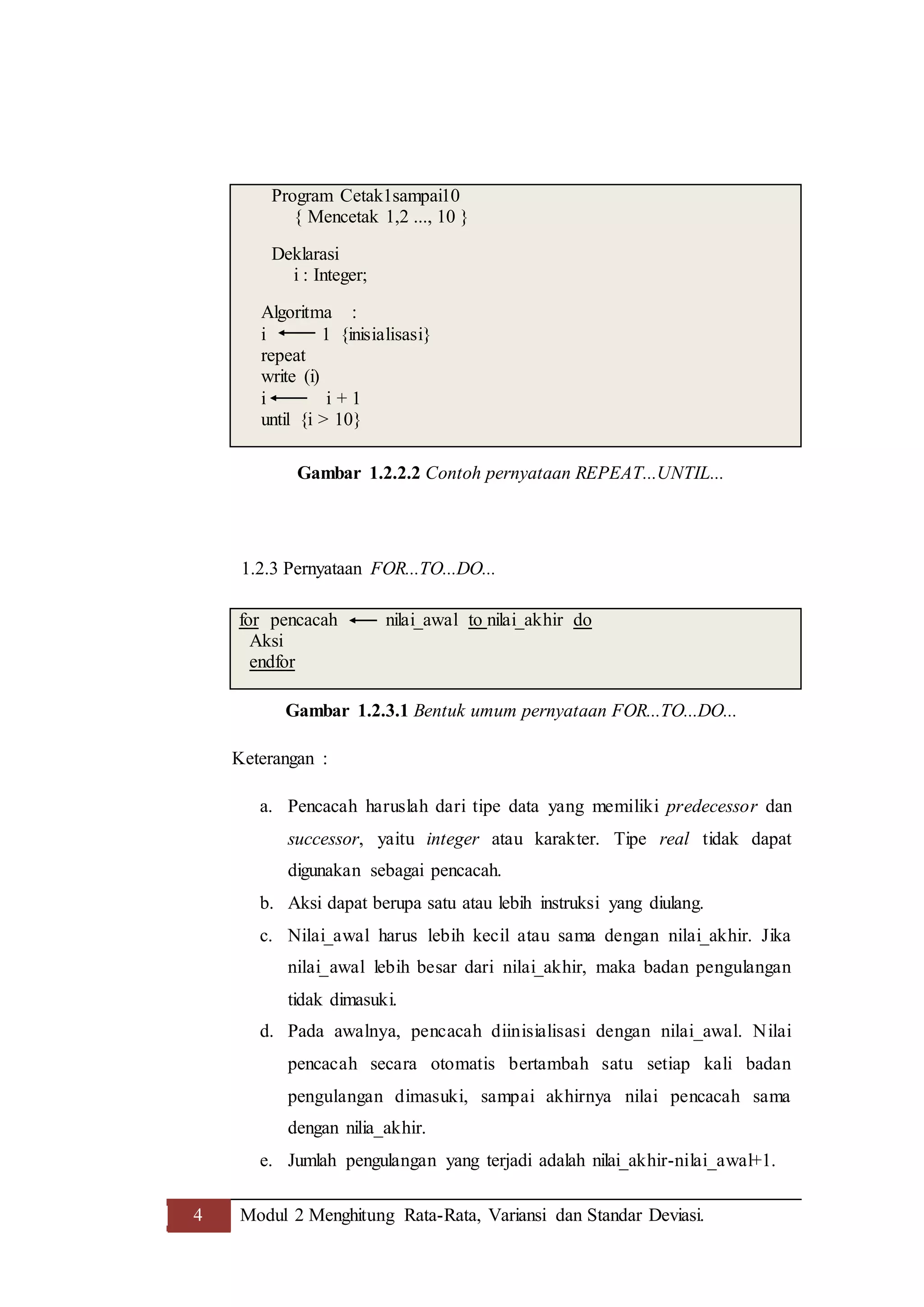 Laporan Praktikum Algoritma Pemrograman Modul II | DOCX