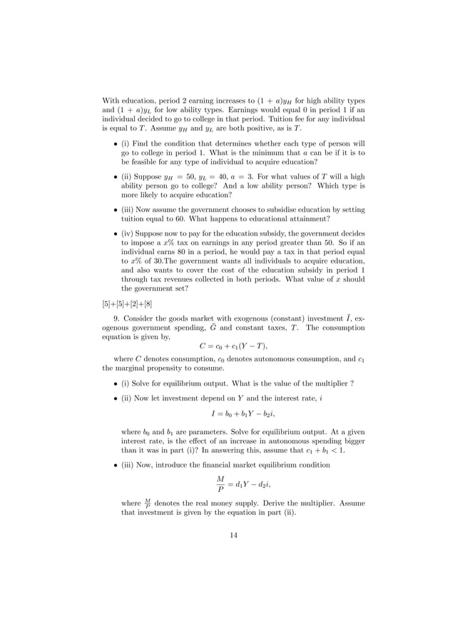 ISI MSQE Entrance Question Paper (2009) | PDF