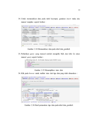 Laporan Praktikum Basis Data Modul IV-Membuat Database Pada PHPMYADMIN ...