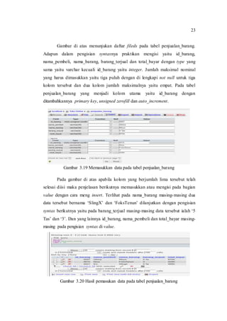 Laporan Praktikum Basis Data Modul IV-Membuat Database Pada PHPMYADMIN ...