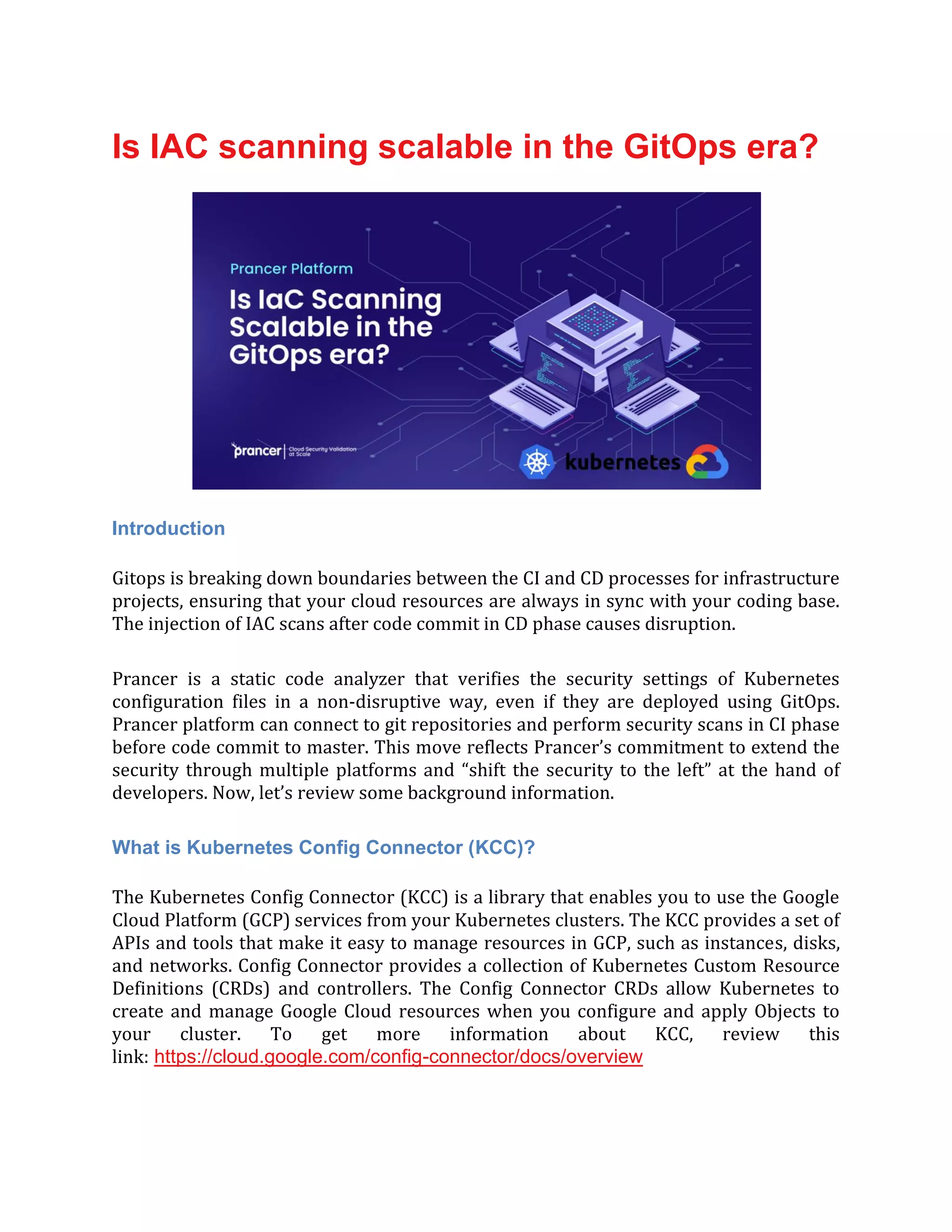Is iac scanning scalable in the git ops era | PDF