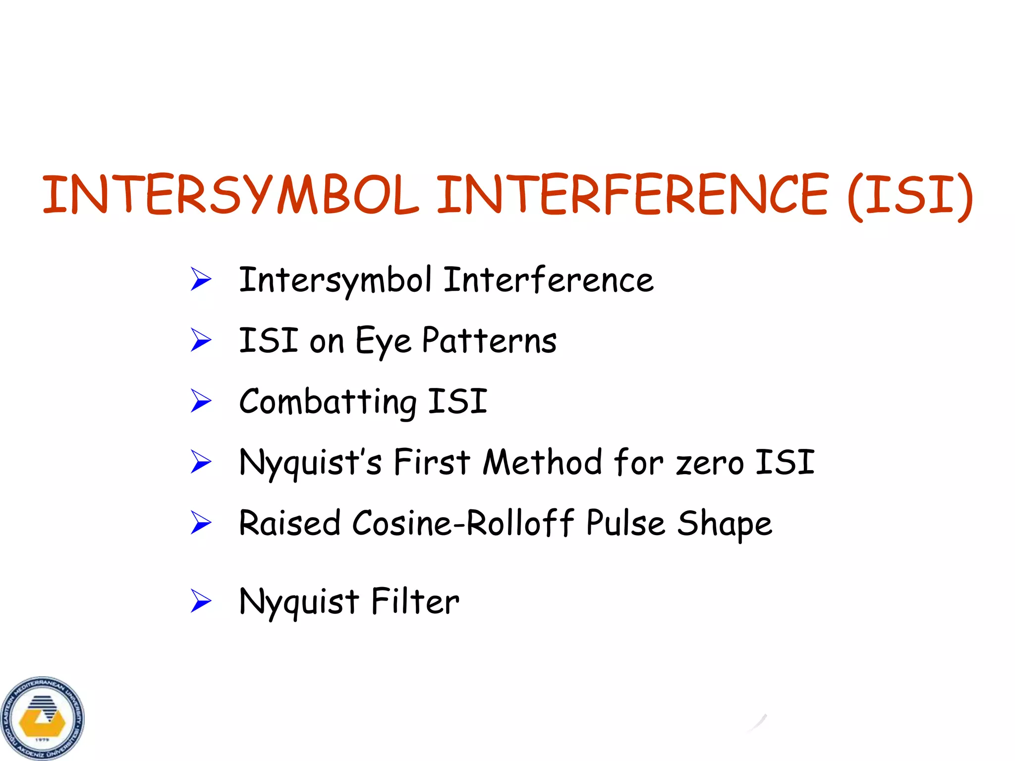 ISI and Pulse shaping.ppt