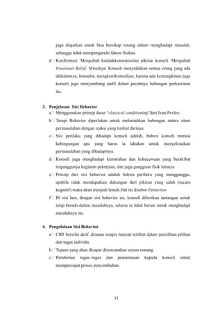 Cognitive-Behavior Therapy | RTF