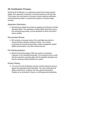 ISI Certification A Practical Guide to Applying and Achieving ...