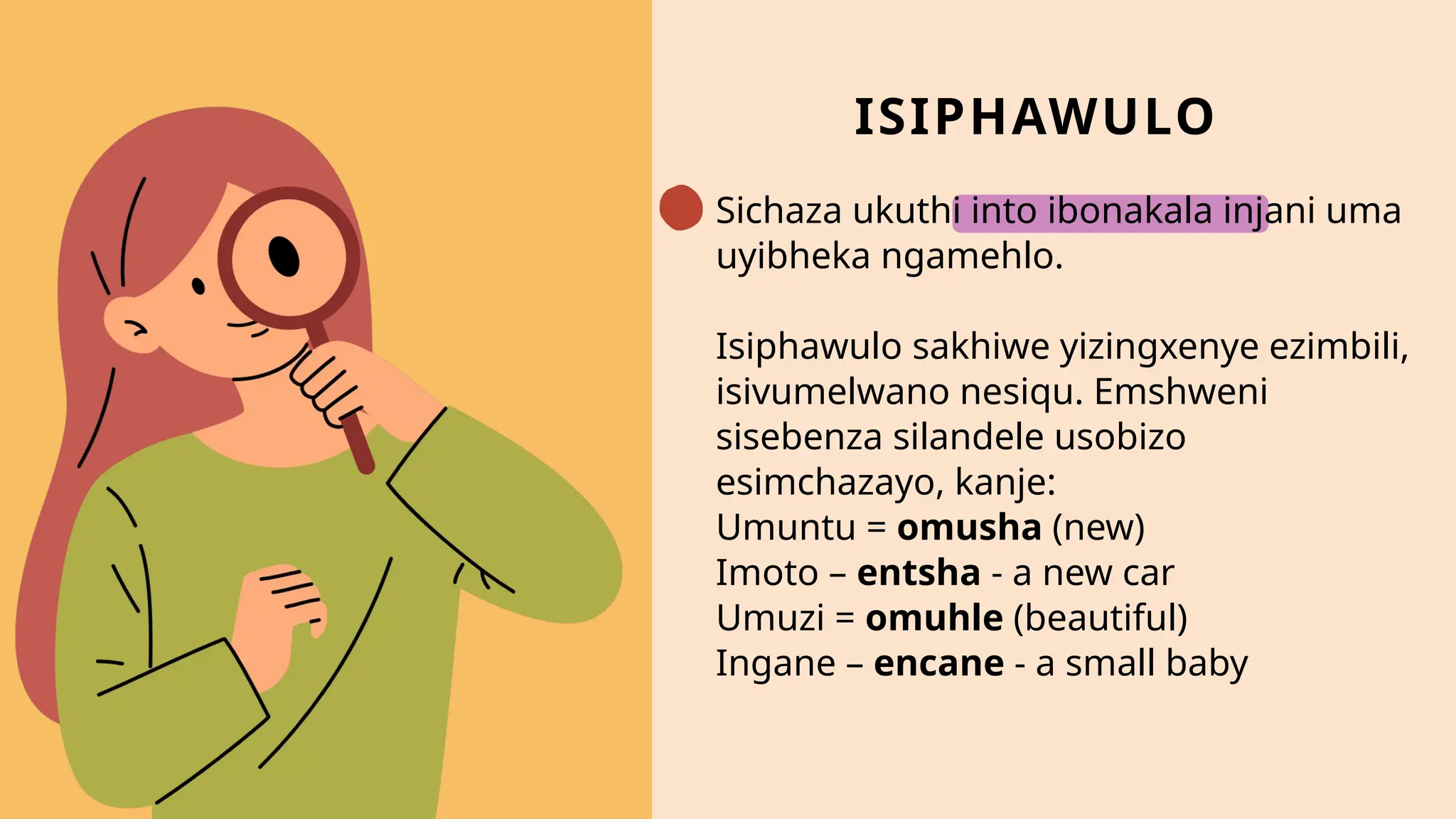 Isichasiso - Adjective, Relatives and Possessives | PPTX
