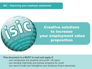 Isic Solutions For Brand Employment | PDF