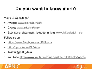 Information Society Innovation Fund (ISIF) Showcase | PDF