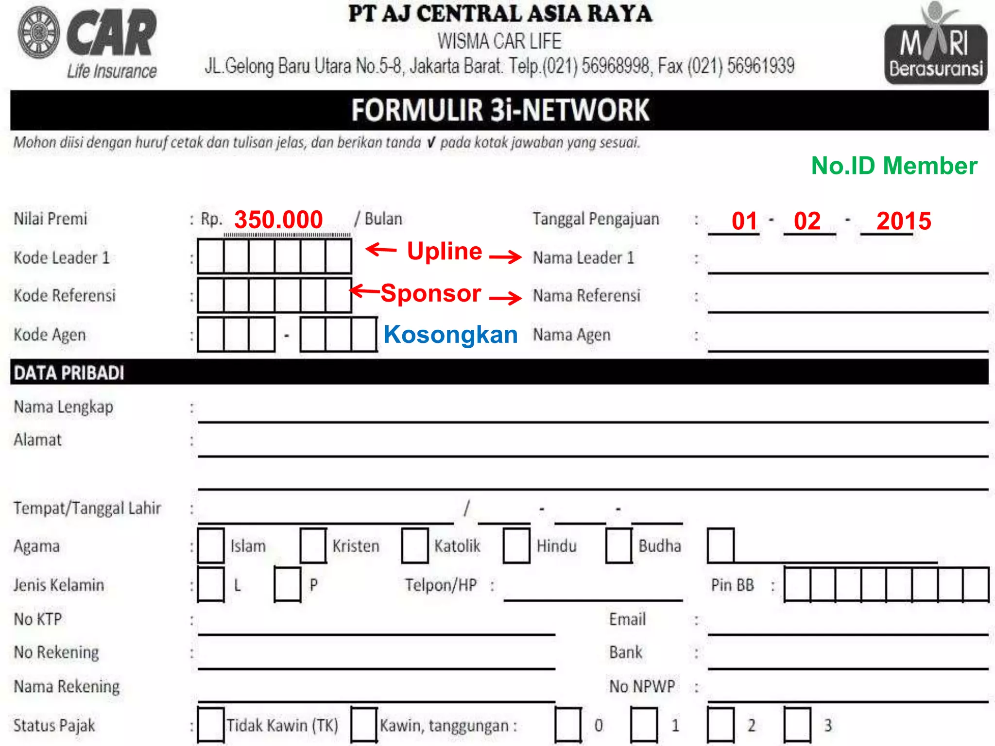 Tutorial gampang isi formulir | PPT