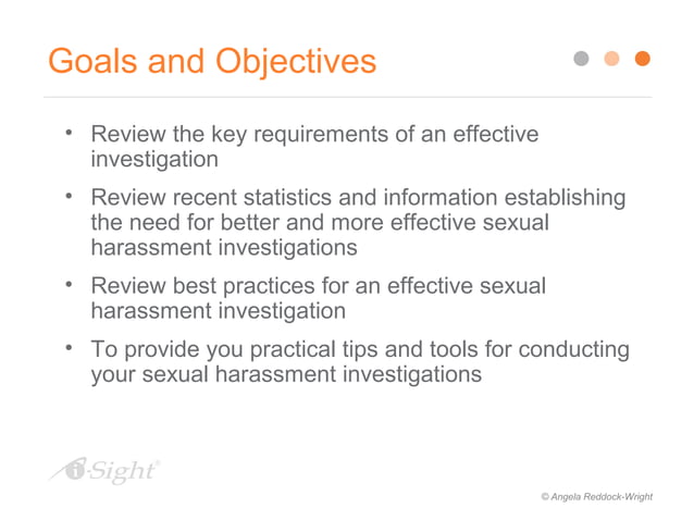 Best Practices For Conducting Sexual Harassment Investigations Ppt