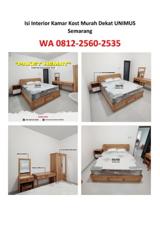 WA 0812-2560-2535, Isi Interior Kamar Kost Murah Dekat UNIMUS Semarang ...