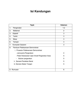 Isi kandungan | DOCX