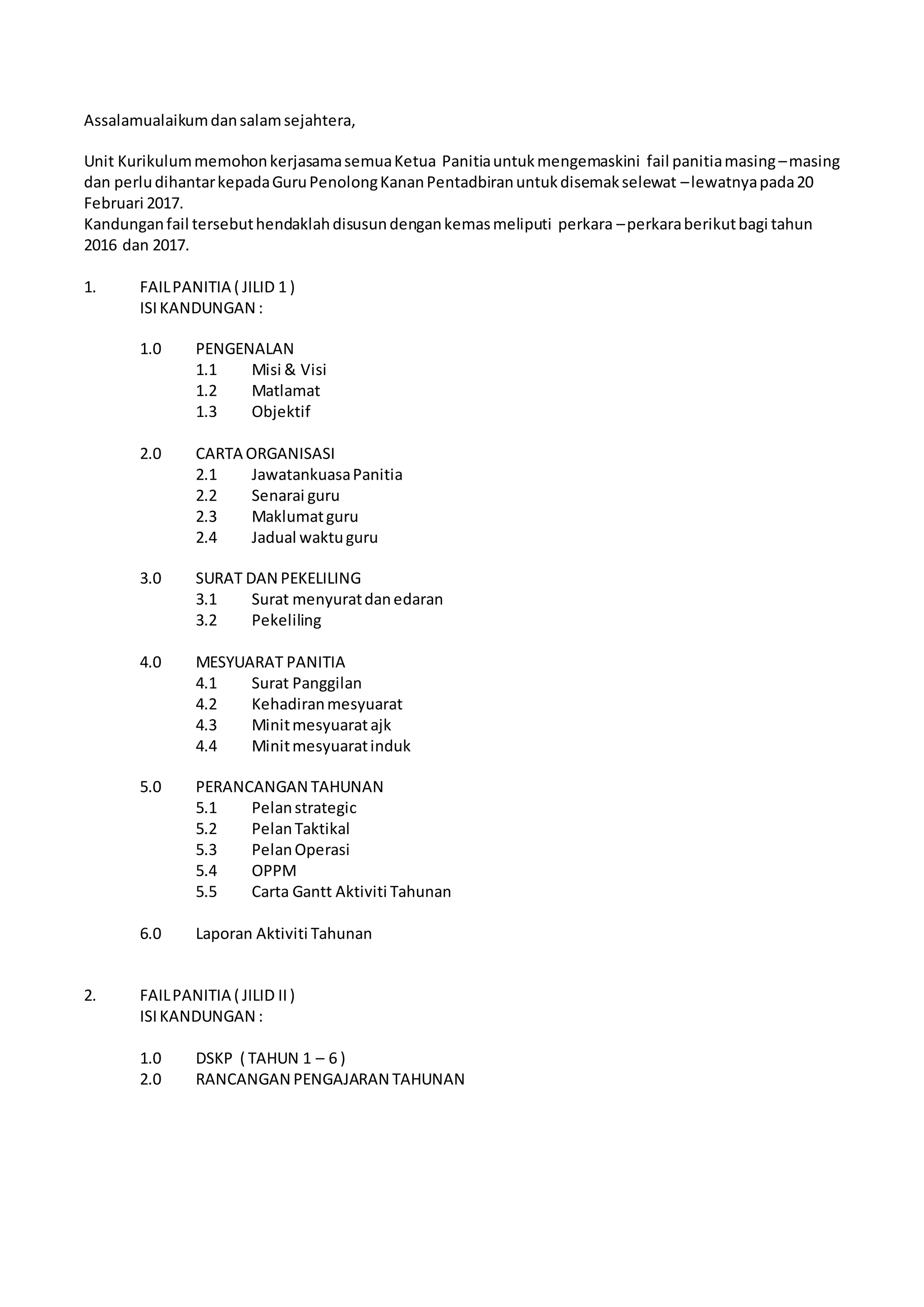 Isi kandungan dlm fail panitia | DOCX