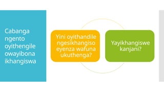 Isikhangisi .pptx....ukubaluleka kokwazi isikhangiso. | PPTX