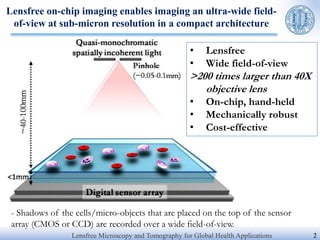 Lensfree Microscopy and Tomography | PPTX