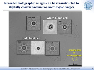Lensfree Microscopy and Tomography | PPTX
