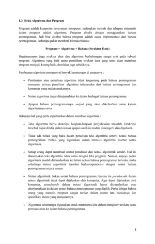 makalah tentang algoritma lengkap | DOCX