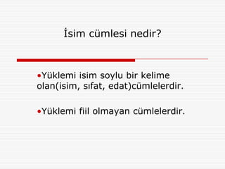 Isim cumlesi-to-be | PPT