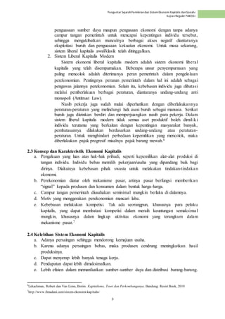Pengantar Sejarah Pemikiran dan Sistem Ekonomi Kapitalis dan Sosialis ...